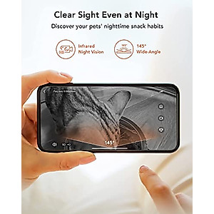 PETLIBRO Automatic Cat Food Dispenser with Camera, 1080P HD Video with Night Vision, 5G WiFi Automatic Cat Feeder with APP 2 Way Audio, Motion & Sound Alerts Pet Feeder for Cat & Dog Single Tray