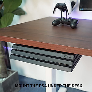 Bylitco Wall Mount for PS4 Pro,Mount on The Wall or Under The Desk,Solid Metal