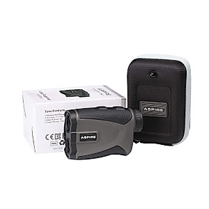 Aspire Golf Platinum Laser Rangefinder with Slope, 6X Magnification, 1000 Yards, Pin Seek, Target Lock, Vibration Alert, Noise Filtration, IPX5 Water Resistance — Case and Battery Included