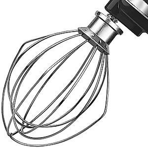 KITCHPOWER K45WW Wire Whip Attachment for Tilt-Head Stand Mixer for KitchenAid Stainless Steel Egg Cream Stirrer, Flour Cake Balloon Whisk