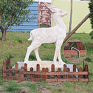 LITA Galvanized Garden Staples U-Type Turf Staples Install for Garden Landscape/Artificial Grass/Synthetic Turf/Synthetic Grass Mat/Lawn/Outdoor Landscape- 6 Inch Strong Durable/11 Gauge/50 Count