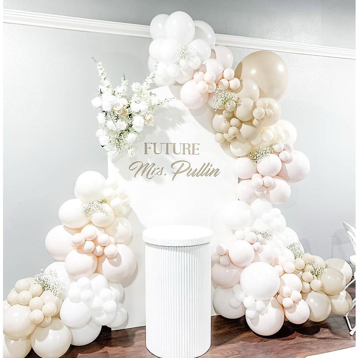 Dark Green White Balloon Garland Double Stuffed Balloons Different Sizes Latex Emerald Green Balloon Pastel Green Balloon Arch Kit for Birthday Baby Shower Christmas Safari Party decorations