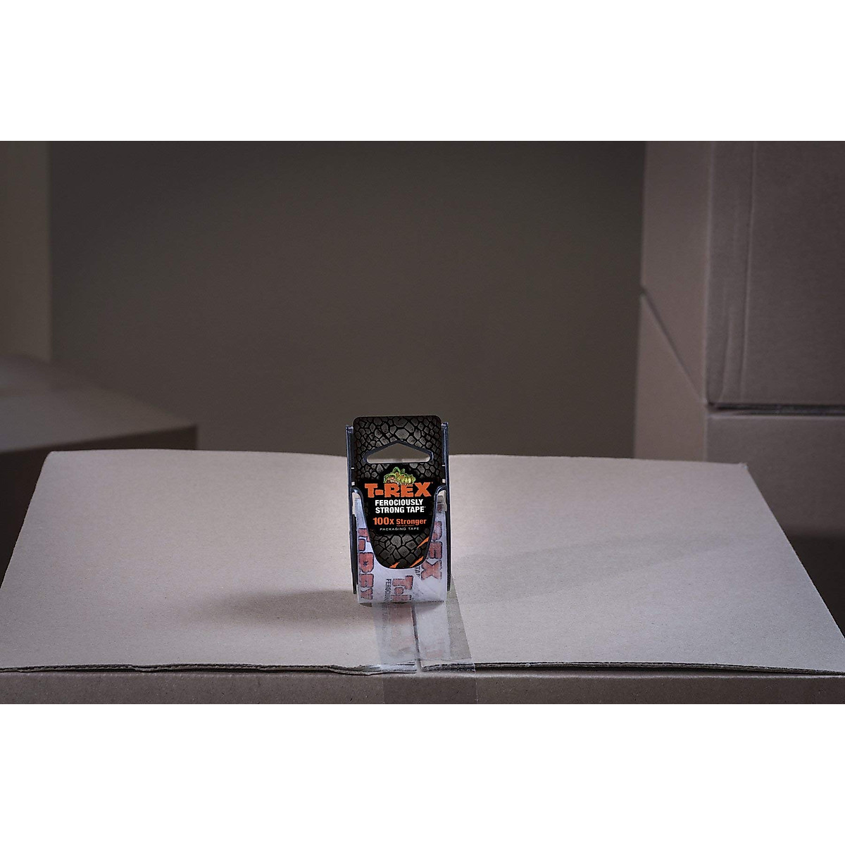 T-REX Clear Packing Tape with Dispenser, 1.88 in. x 15 yd. (284990)