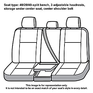 Covercraft Carhartt SeatSaver Custom Seat Covers for Ford F-150 Models SSC3446CAGY 1st Row 40/20/40 Bench Seat Gravel