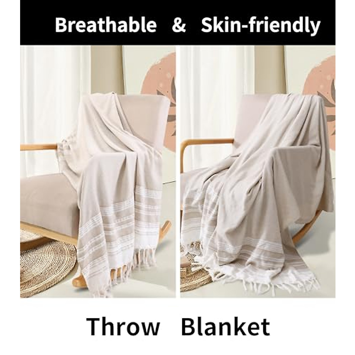 Blue Throw Blanket Bedroom Decoration Living Room Accessories Sofa Couch Cover Chair Apartment Essential Home Finds Navy House Goods Nautical Shark Lake House Kids Teen Boy Baby Nursery Decoration