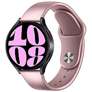 6 Pack Silicone Bands for Samsung Galaxy Watch 7 6 5 4 Band 40mm 44mm/Watch FE 40mm Women Men,20mm Watch Band for Samsung Watch 6 Classic 43mm 47mm/Watch 5 Pro 45mm/4 Classic 42mm 46mm Sport Straps