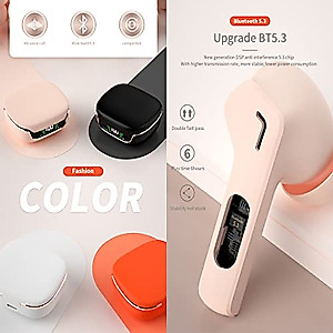 Soonic Music Buds, Gaming Wireless Noise Cancelling Earbuds, Compatible with Apple Android, Built-in Microphone, Sweat Resistant Waterproof Earphones, Bluetooth 5.3 Dual Mode Headphones (Black)