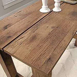 Sauder Boone Mountain Counter Height Dining Table, L: 25.59" x W: 55.12" x H: 35.39", Vintage Oak Finish
