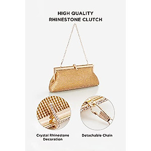 BABEYOND Women's Sparkly Evening Bags Glitter Rhinestone Clutch Purse for 1920s Party Prom Wedding