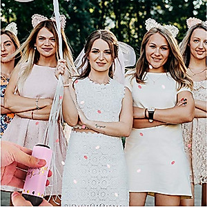 Confetti Cannon，Party Poppers Confetti Shooters Biodegradable Confetti Birthday Confetti 4 Inches-(5pcs) Wedding, New Year Kids Birthday Party Supplies