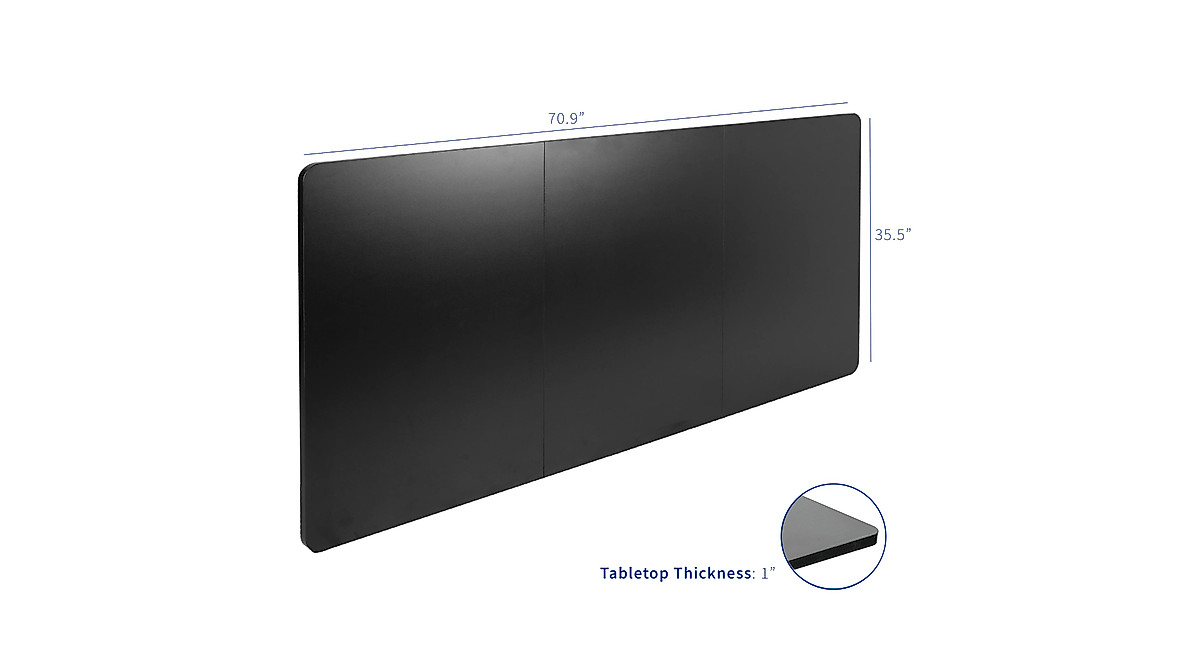 VIVO Universal 71 x 36 inch Table Top for Standard and Sit to Stand ...