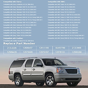 JDMON Compatible with O2 Sensor Oxygen Sensor Chevrolet GMC Cadillac Avalanche Silverado 1500/Tahoe/Sierra 1500/Yukon Upstream& Downstream Escalade 6.2L Replaces 213-4229,12609457,12611165,Set of 4