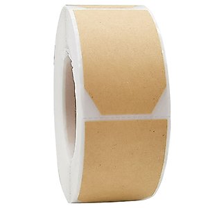 heheda Kraft Paper Tags Sticker,500 Pieces Blank Labels Stickers,1.15x2 inch Name Stickers for Kitchen, Office and Business