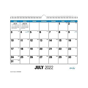 Blue Sky 2022-2023 Academic Year Monthly Wall Calendar, 15" x 12", Wirebound, Classic (135556-A23)