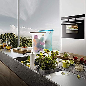 Gallon Silicone Bags Reusable Silicone Food Bag Reusable Sandwich Bags Liquid Reusable Bags Silicone Storage Bags Silicon Containers Plastic Conteiner Freezer Size Snack Lunch Sous Vide