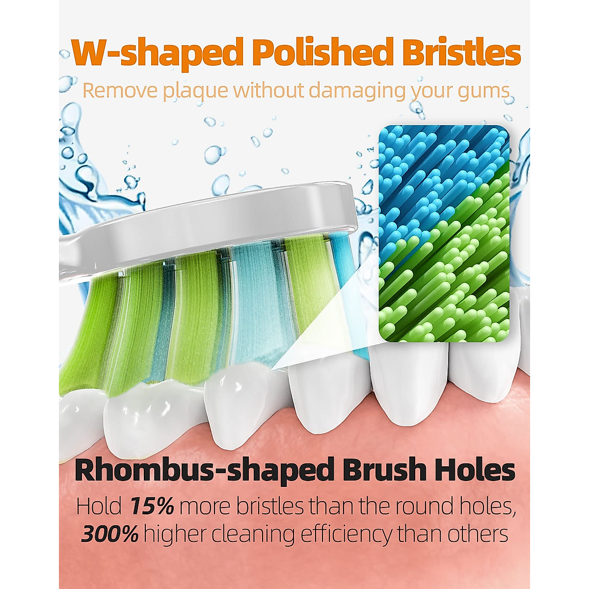 7AM2M Rechargeable Sonic Electric Toothbrush AM100 Pack