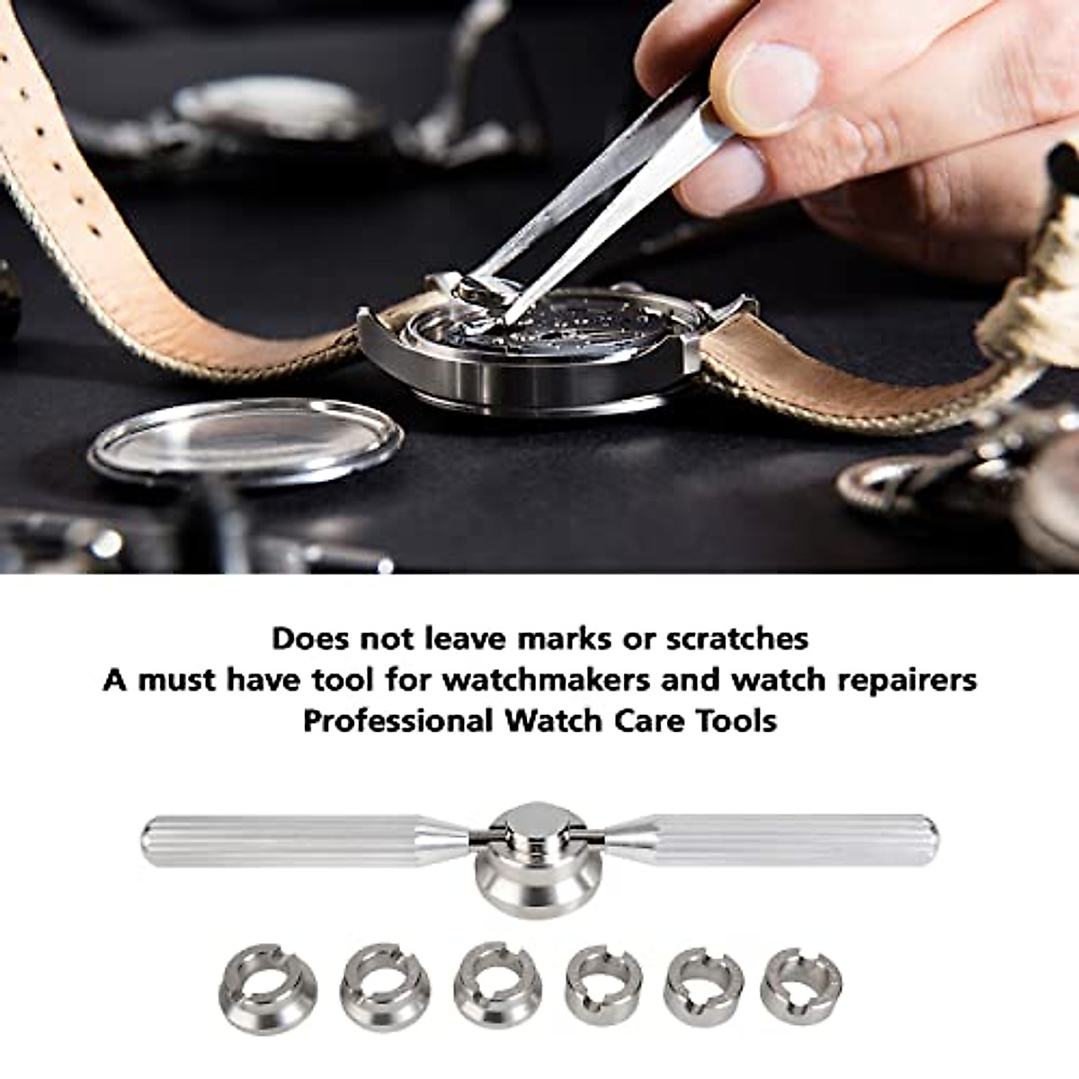 Boaieirsa Watch Case Opener Repair Tool 5537，Special Cover Meter Opener Watch Back RemoverTool for Rolex Tudor