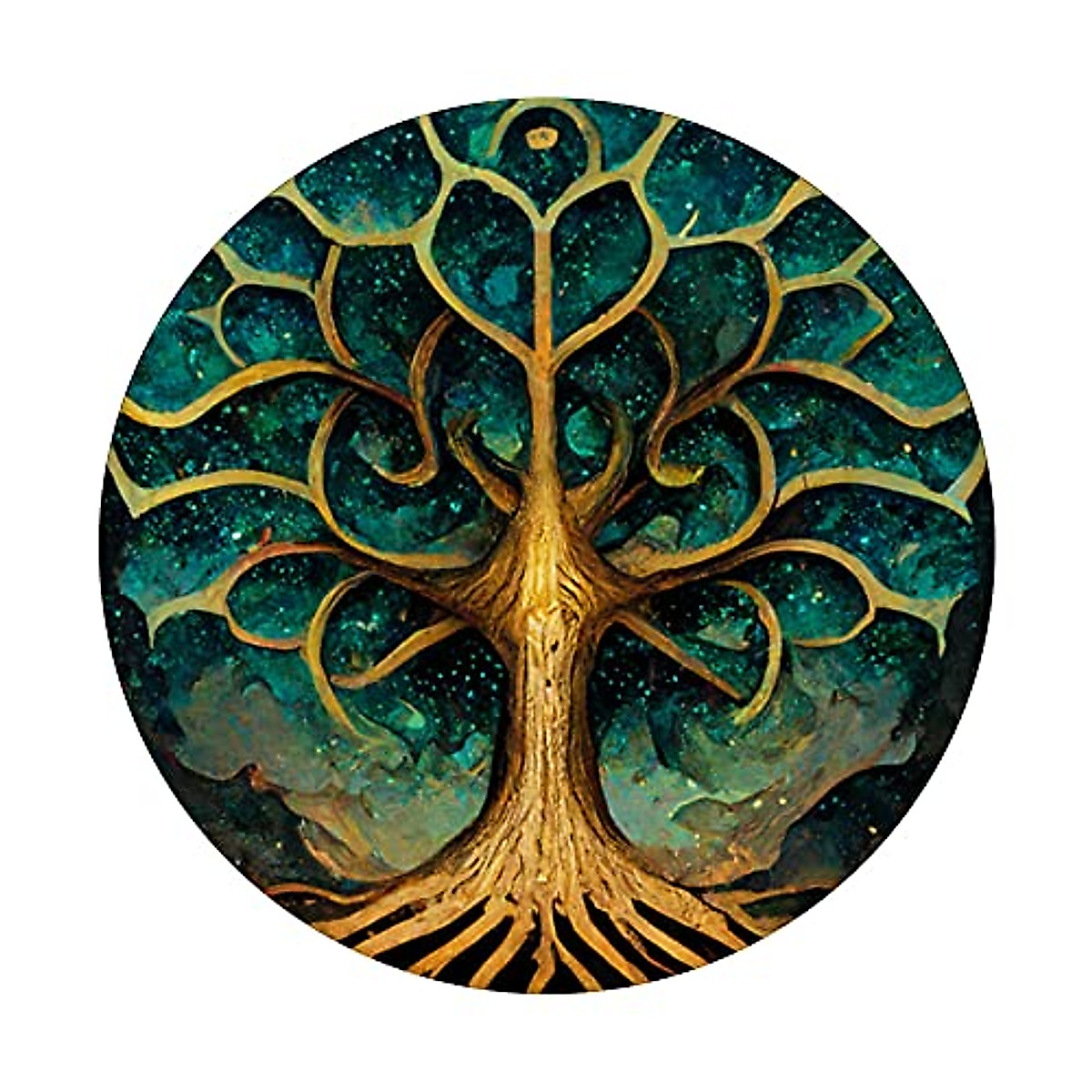 The Divine Tree of Life Seen from Space Engulfs The Sun PopSockets Swappable PopGrip