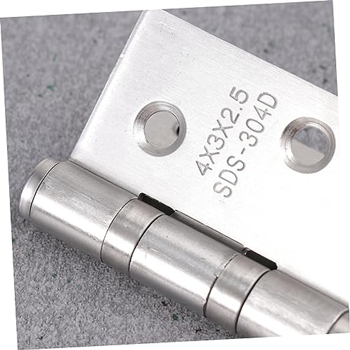 DOITOOL 6 Pcs 4 Home Furniture Hardware Interior Hinge with Screws Folding Door Hinge Folding Hinge Plated Hinge Bearing Steel Hinge Mute Flat Hinge Door Loose-Leaf Hinge Bearing Household