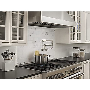 Pfister GT533-PFS Lita 2-Handle Wall Mount Pot Filler, Stainless Steel