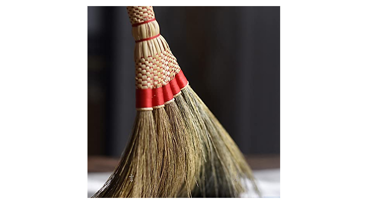 MXY Handmade Mini Broom with Wooden Handle – Natural & Non-Static ...