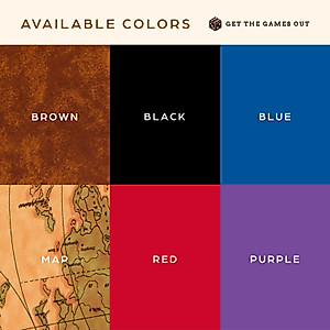 Get The Games Out Top Backgammon Set - Classic Board Game Case - 2 Players - Best Strategy & Tip Guide - Available in Small, Medium and Large Sizes (Brown, Medium)