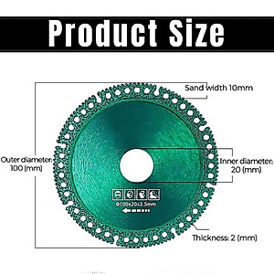5Pcs Indestructible Discs for Grinder, Indestructible Disc 2.0 - Cut Everything in Seconds, Composite Multifunctional Cutting Saw Blade 4 Inch Ultra-Thin Saw Blade for Angle Grinder