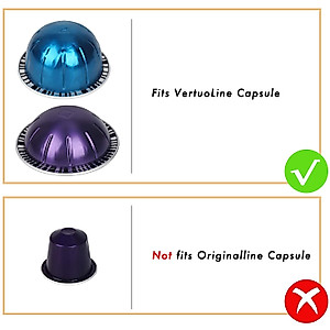 Geesta Reusable Aluminum Foil Seals Lid Compatible with Nespresso Vertuoline Capsule-240 Pcs