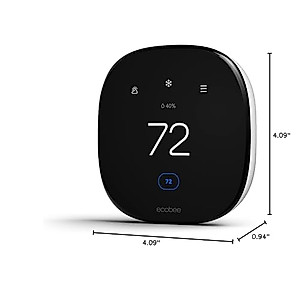 ecobee Smart Thermostat Enhanced - Programmable Wifi Thermostat - Works with Siri, Alexa, Google Assistant - Energy Star Certified - Smart Home