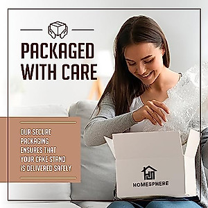 Cake Stand with Acrylic Dome Lid 2-in-1 Multifunctional Round Shatterproof Dessert Table Display Set with Acacia Wood Serving Platter, Veggie Tray, Fruit Bowl, Donut Stand, Nachos Plate by Homesphere