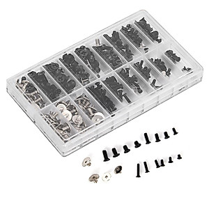 Complete 360Pcs Computer Screws Kit - Micro Cross Screw Assortment Set of Alloy Steel Fasteners for M2 M2.5 and M3 Screws