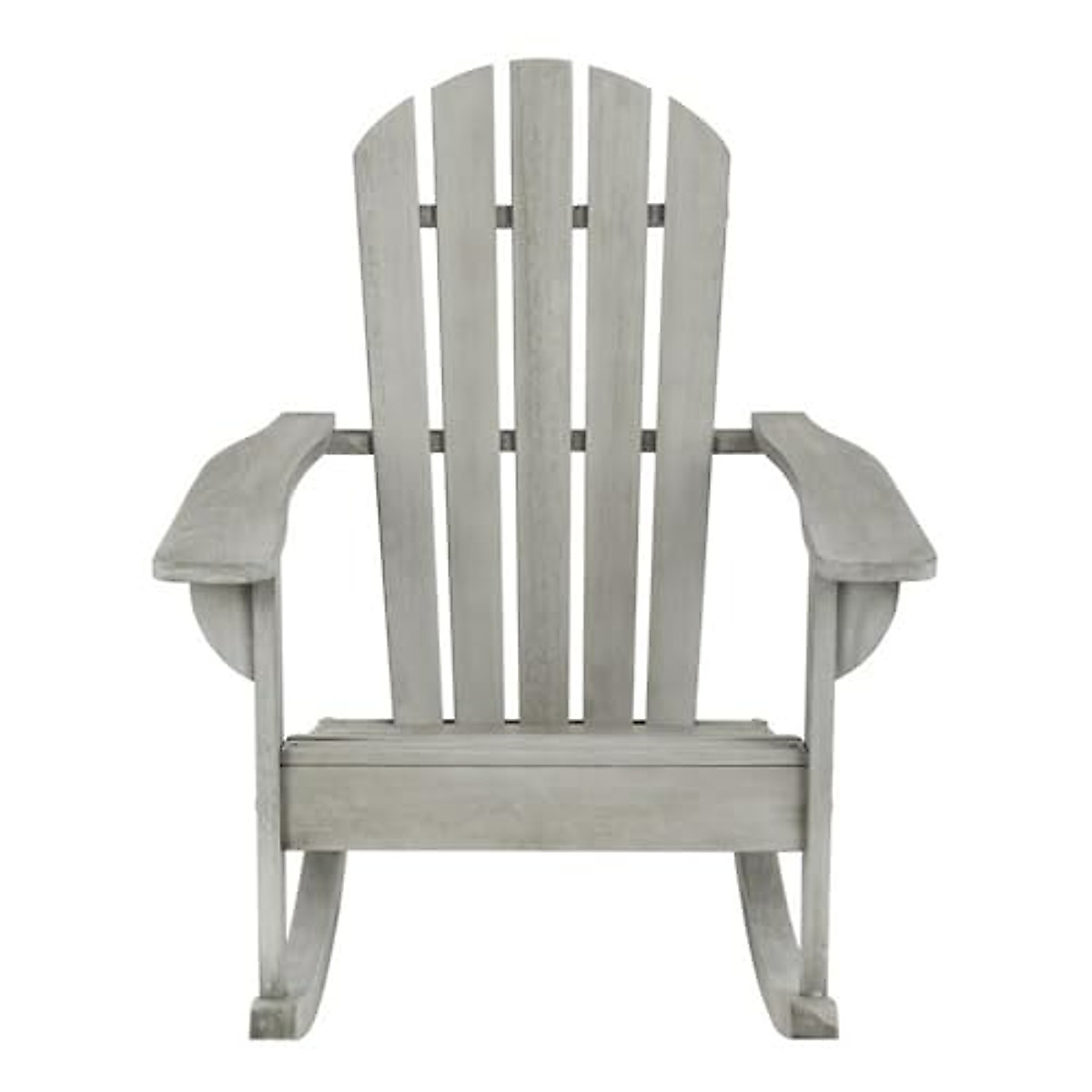 SAFAVIEH PAT7042A Outdoor Collection Brizio Teak Rocking Adirondack Chair