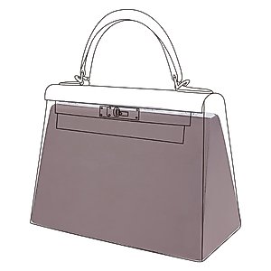 DGAZ Purse Pillow Insert for Luxury Handbags, Memory Foam, Silky Pillow Shaper for Kelly 25/28/32/35 Bags（Konjac purple, KL28）
