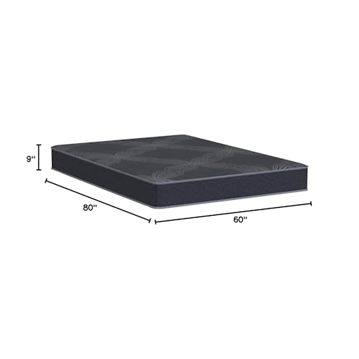Airdown Queen Mattress, 9 Inch Hybrid Mattress Queen Made in USA, Memory Foam and Innerspring Hybrid Mattress in A Box, Pocket Innersprings Mattress for Motion Isolation, Medium (EGO-Hybrid-9Q)