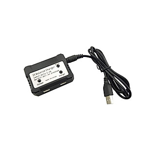 High-Performance Battery Backup 2PCS 7.4V 2700mah Lithium Battery with 2 in 1 for Hubsan X4 H501S Remote Control Helicopter Aircraft Spare Parts