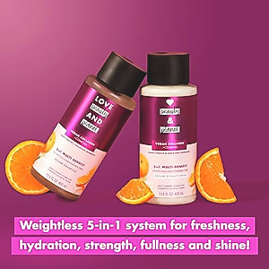 Love Beauty and Planet 5-in-1 Multi-Benefit Shampoo Vegan Keratin Collagen & Sun-Kissed Mandarin for a Deep Cleanse, Hydration, Strength, Fullness & Shine, 13.5 oz