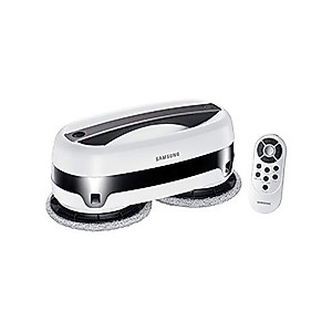 SAMSUNG Jetbot Mop, Cordless Robot Floor Cleaner, Wet Cleaning w/ Dual Spinning Pads, Smart Sensor to Clean Tile, Vinyl, Laminate, Hardwood Floors, Long Battery Life, VR20T6001MW, White