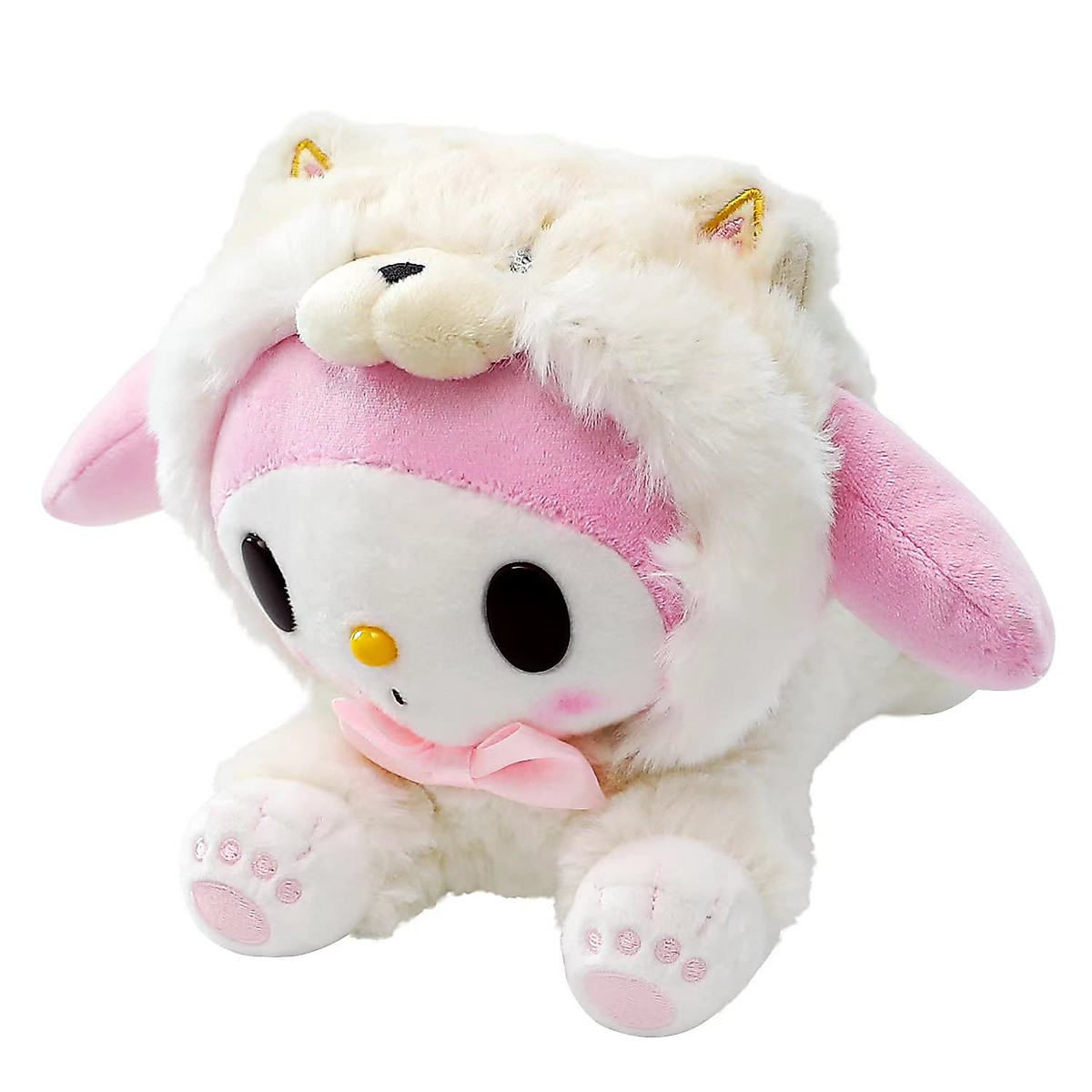 Maikerry 10" My Melo Plush Toy - Super Cute Kawaii Cinnamon Anime Dog Doll, Soft Stuffed Animal Pillow, Perfect Party Favor & Birthday Gift for Children & Fans (Pink Melo)