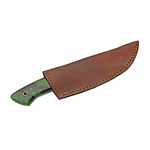 Emerald Wave Green Resin 9" Stainless Steel Hunting Knife
