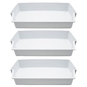 Siwdoy (Pack of 3) 2187172 Door Shelf Bin Compatible with Whirlpool Kenmore Amana Refrigerator Replaces WP2187172, 2187194K, AP3853103, PS328468, White