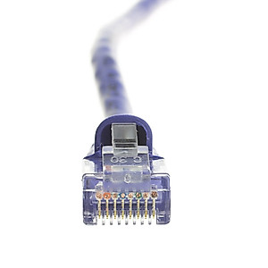 CABLYTIC (10 Pack Cat 6 Ethernet Cable 10 Feet Purple UTP Booted 10 FT Computer Network Cable, Internet Cable, Cat 6 Cable