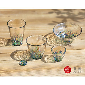 ADERIA Sake cup glass Tsugaru Vidoro Matsuri Hanabi Made in Japan (Matsuri)