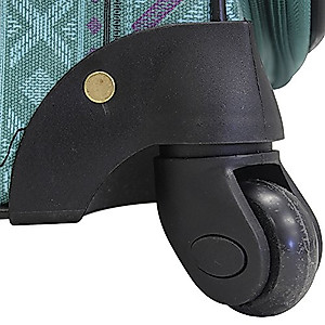 Steve Madden Designer 20 Inch Luggage Collection - Lightweight Softside Expandable Suitcase for Men & Women - Durable Carry On Bag with 4-Rolling Spinner Wheels (Legends Turquoise)