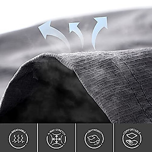 MIER Women's Quick Dry Stretchy Hiking Shorts Lightweight Travel Shorts with 5 Pockets, Water Resistant, Graphite Grey, 10