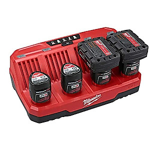Milwauke M12 Four Bay Sequential Battery Charger New