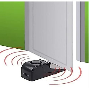 ADONIY Security Door Stopper – with 120dB Alarm, 3 Sensitivity Levels, Portable, No Installation Required, for Hotel, Dorms, Airbnb, Hostel, Home and Apartment (Pack of 2)