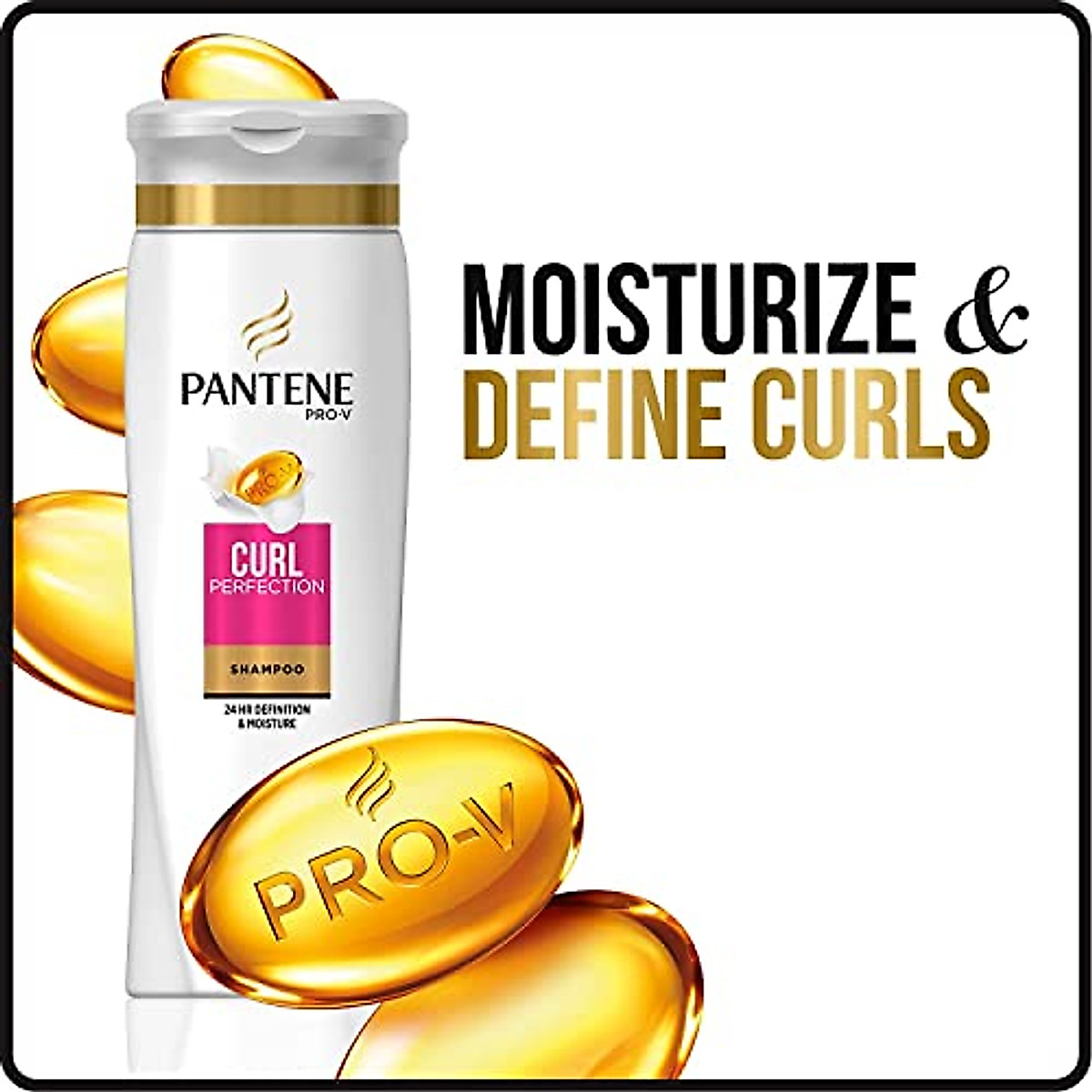 Pantene Pro-V Curly Perfection Moisturizing Shampoo 12.6 oz (Pack of 3)
