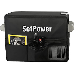 Setpower Insulated Protective Cover for AJ40 or AJ50 Portable Refrigerator Freezer, suitable for AJ40 AJ50 Both, Flexible Model