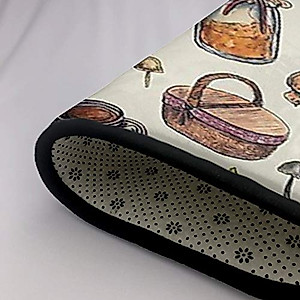 NiYoung Bedroom Livingroom Sitting-Room Big Size Kitchen Rugs Home Decor - Cottagecore Light Green Floor Mat Doormats Fast Dry Toilet Bath Rug Exercise Mat Throw Rugs Carpet