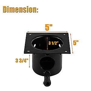 Fire Burn Pot for Austin XL Pit Boss Parts, Traeger Fire Pot Replacement, for Traeger and Most Pit Boss, Pit Boss 74254 Fire Pit, Camp Chef Pellet Grills, Porcelain Steel